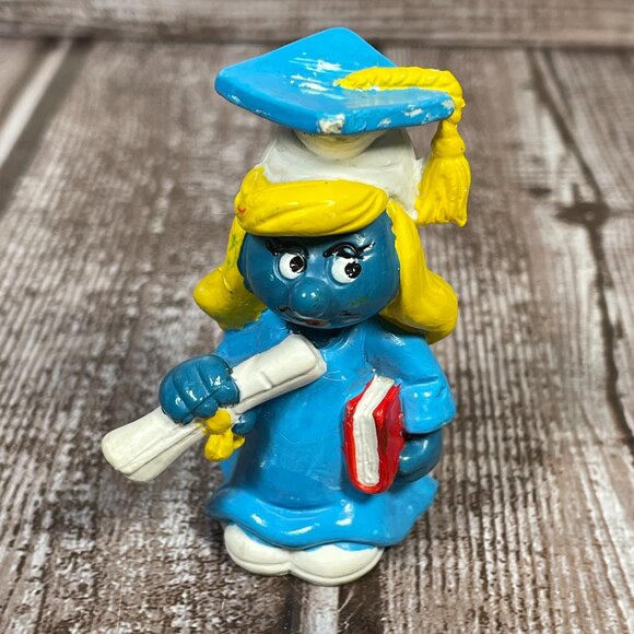 schleich | Toys | Schleich Smurfs Graduation Smurfette 251 Smurf ...
